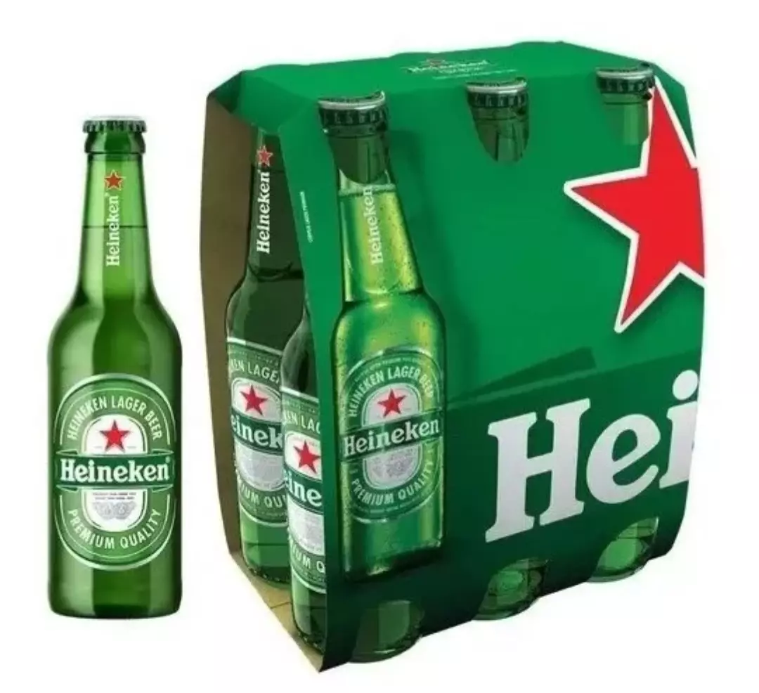 Cerveja Heineken Long Neck 330ml Pack Com 6 Unidades - AndersUn Comércio
