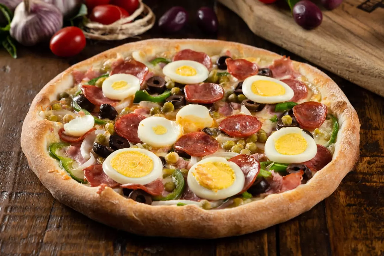 Pizza Portuguesa Grande - Pizzaria Mangabeiras